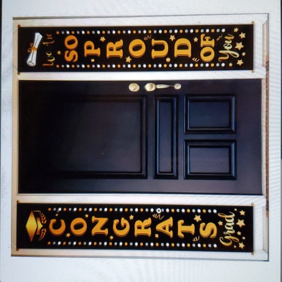 UNBRANDED | Party Supplies | 2piece Graduation Banner | Poshmark